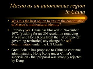 Macau Basic Law Ii | PPT