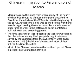 "Macau as a Bridge between China and Peru: From the past to the present ...