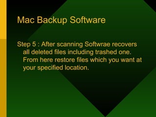Mac backup software | PPT