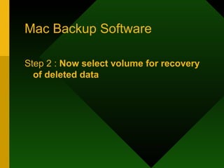 Mac backup software | PPT