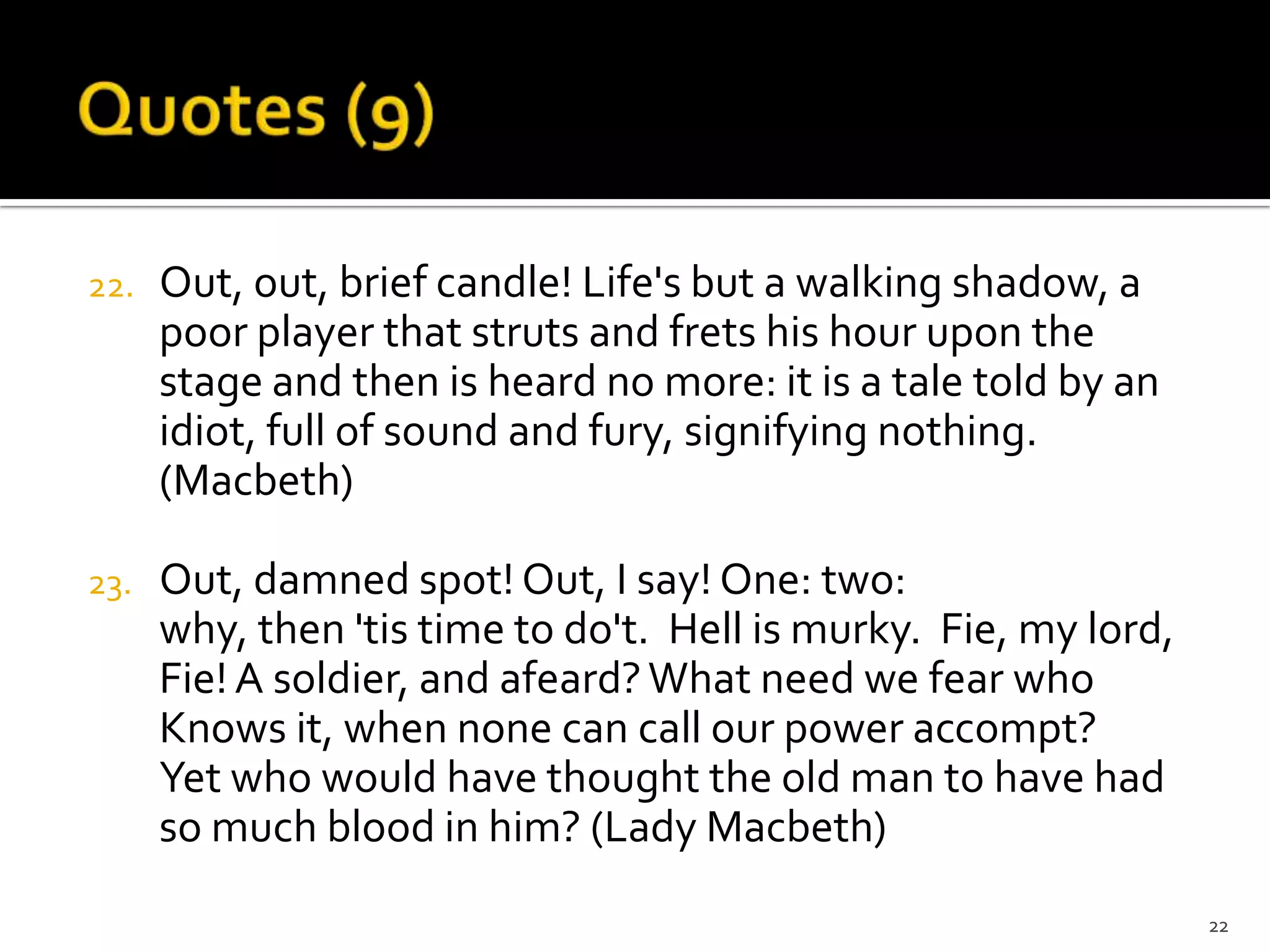 Shakespeare's Macbeth | PPTX