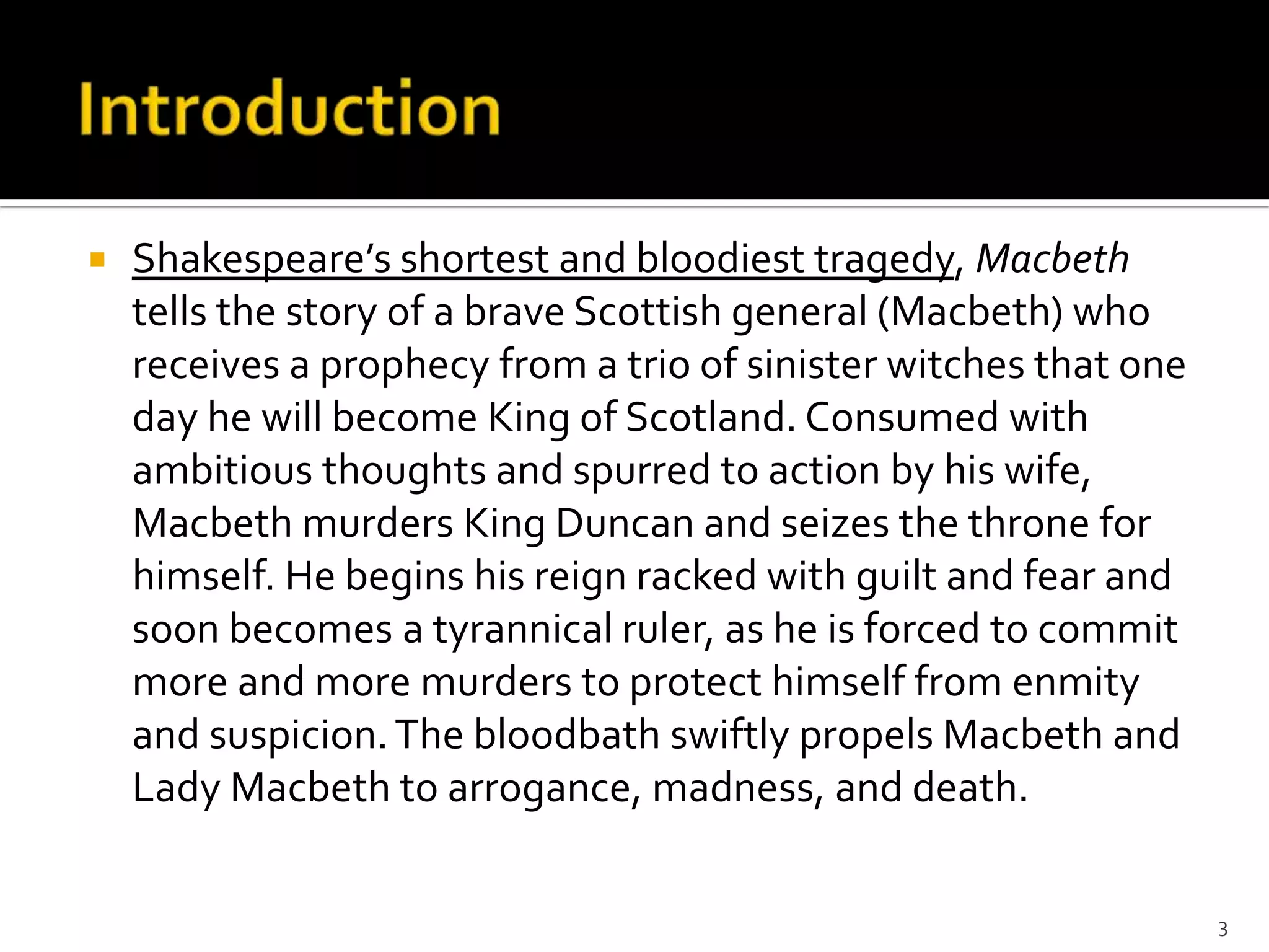 Shakespeare's Macbeth | PPTX