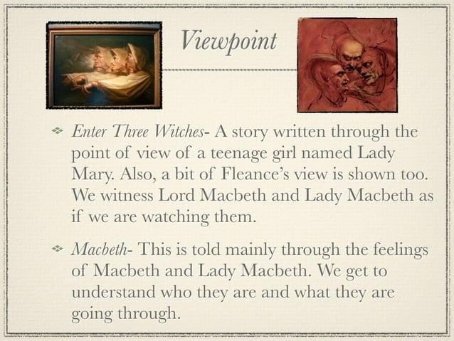 Macbeth and Enter Three Witches | PPT