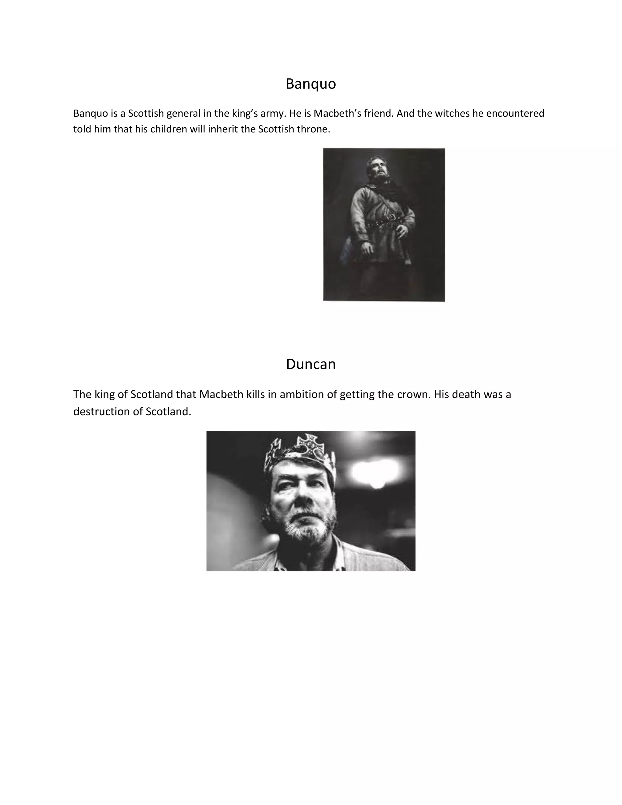 Macbeth characters | PDF