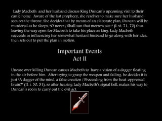 Macbeth Acts 1 - 3 | PPT