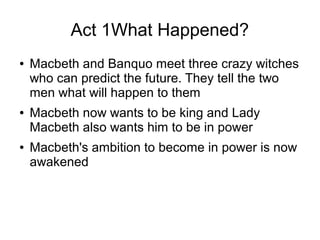 Macbeth Act 1-3 | ODP
