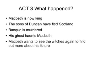 Macbeth Act 1-3 | PPT