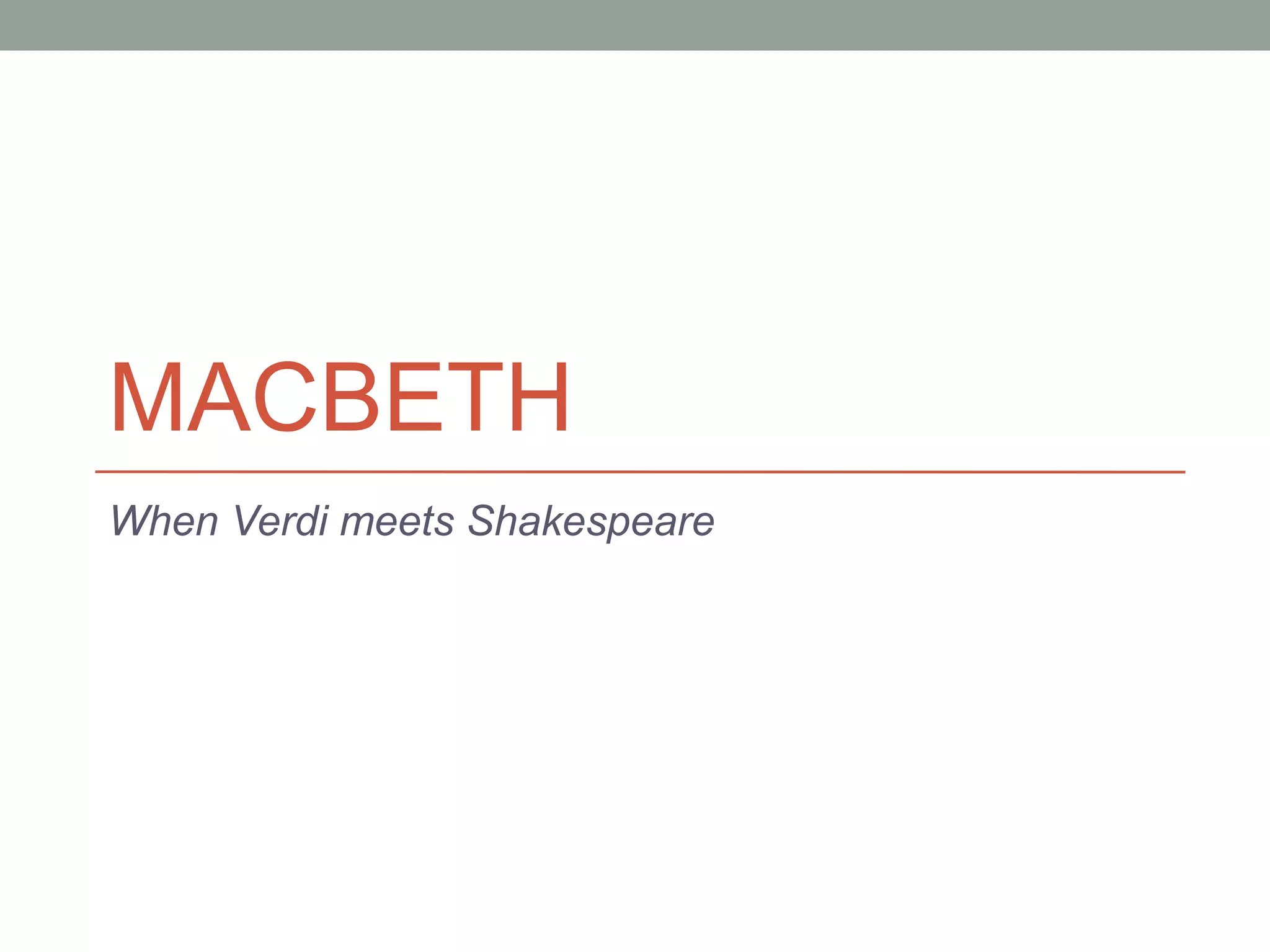 Macbeth | PPT