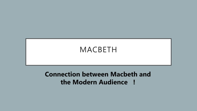 Macbeth | PPT