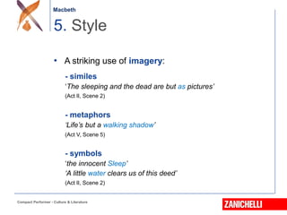 Zanichelli presentation about Macbeth William Shakespeare | PDF