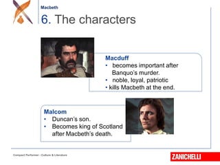 Zanichelli presentation about Macbeth William Shakespeare | PDF