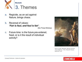 Zanichelli presentation about Macbeth William Shakespeare | PDF
