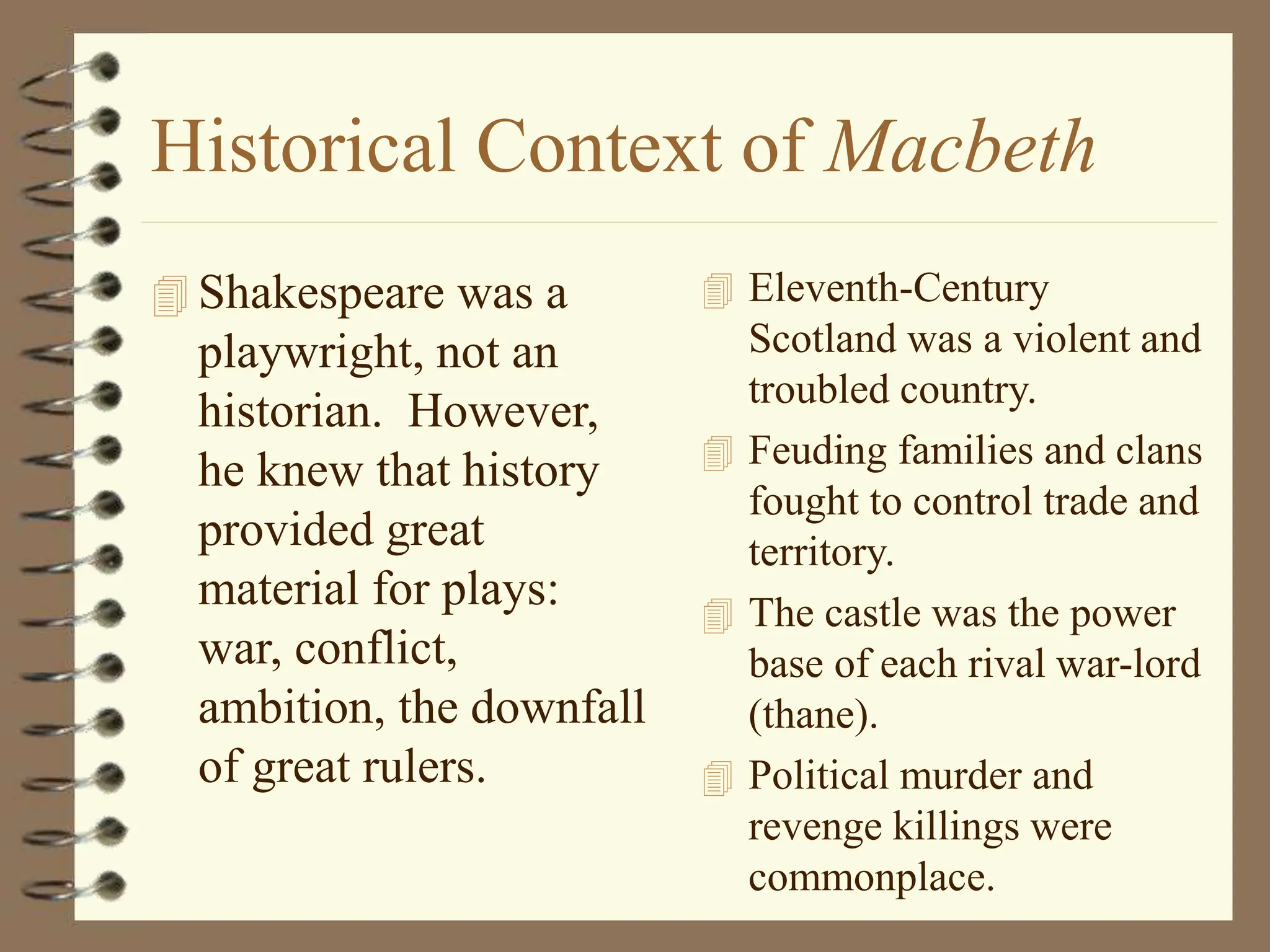 The Tragedy of Macbeth Slide - A brief Introduction | PPT