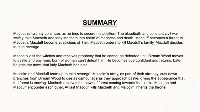MACBETH, A TRAGEDY PLAY BY WILLIAM SHAKESPEARE | PPT