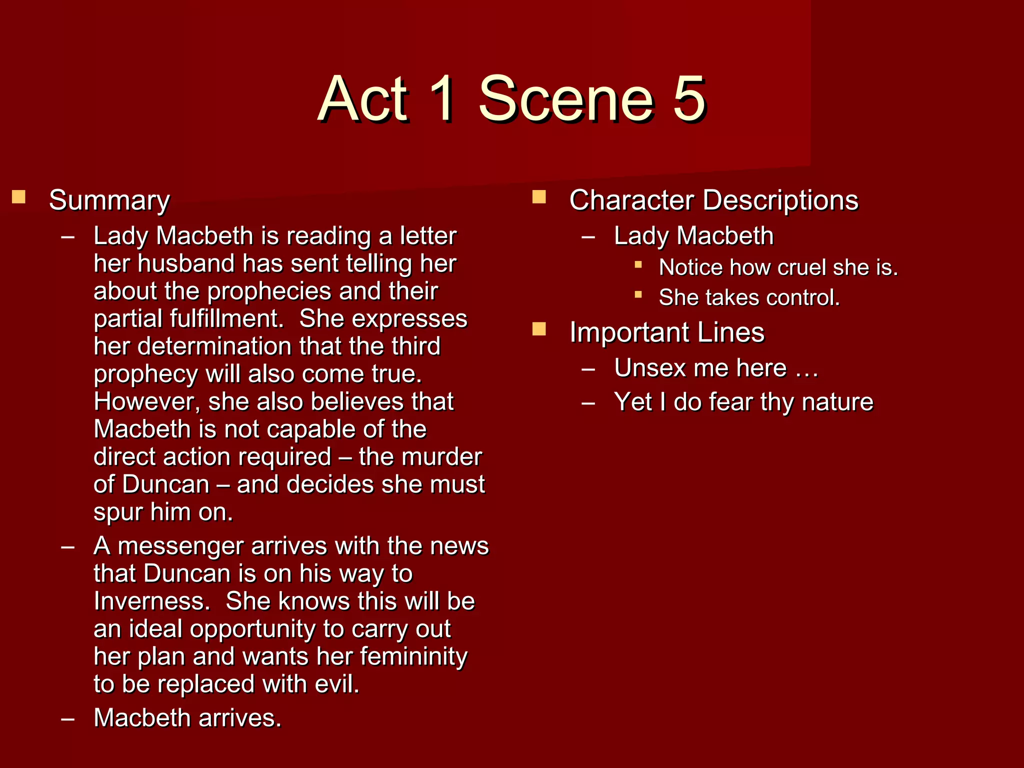Macbeth act-1-notes- | PPT