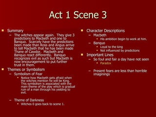 Macbeth Act 1 Notes | PPT