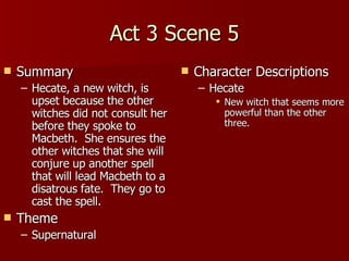 Macbeth Act 3 Notes | PPT
