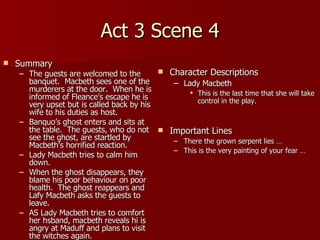 Macbeth Act 3 Notes | PPT