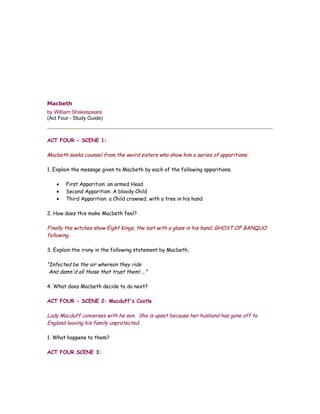 Macbeth Study Guide | DOC