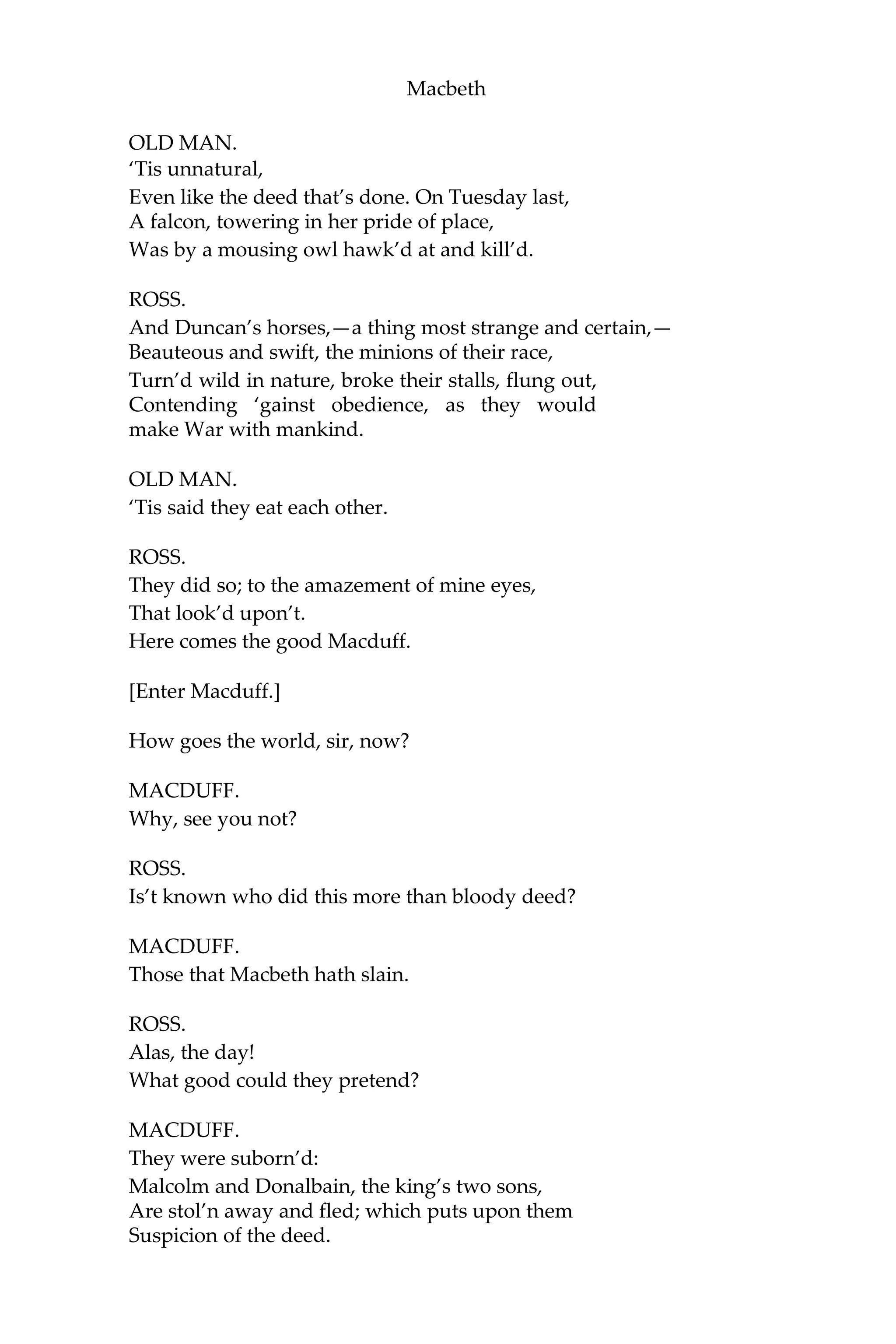 Macbeth william shakespeare | PDF