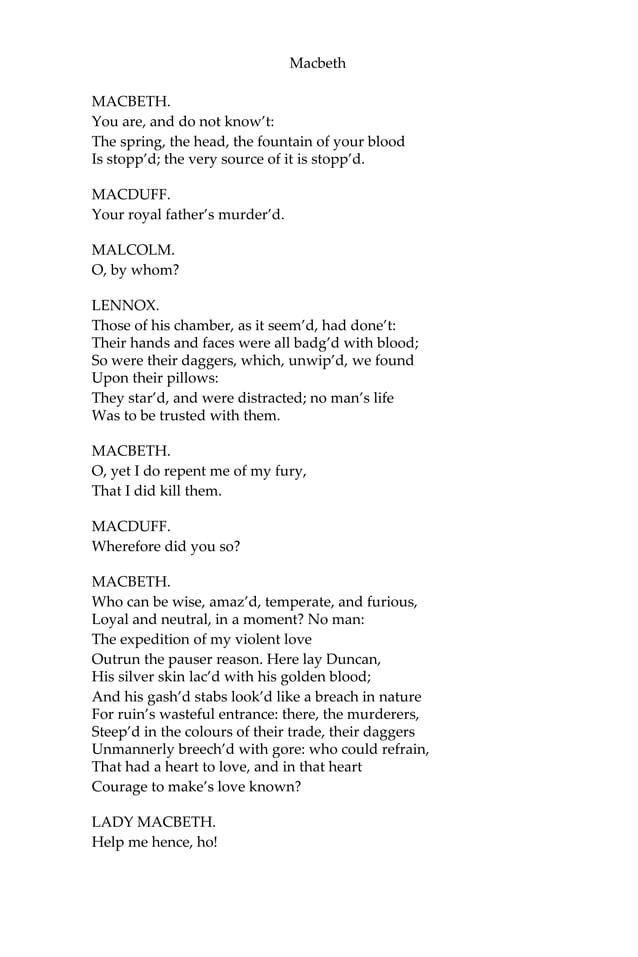 Macbeth william shakespeare | PDF