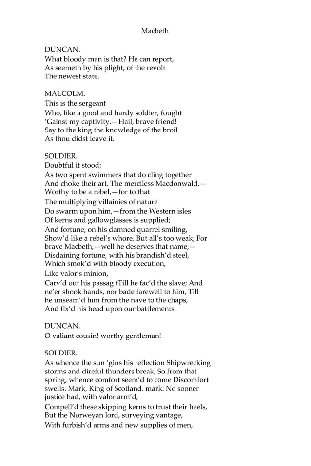 Macbeth william shakespeare | PDF