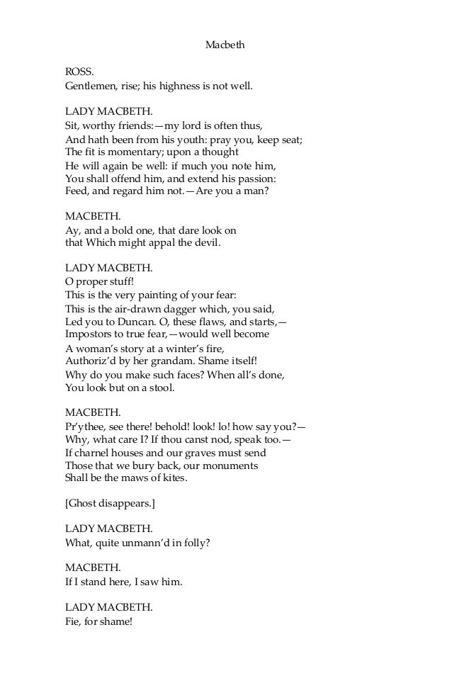 Macbeth william shakespeare