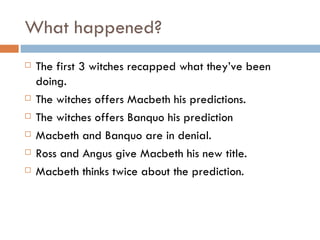 Macbeth Act 1sc1-4 | PPT | Fiction | Books and Literature