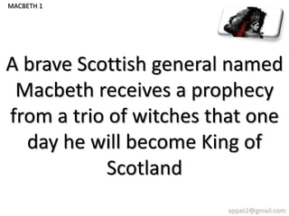 Macbeth 1 William Shakespeare | PPTX