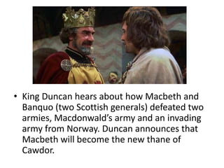 Macbeth Acts 1-3 | PPTX