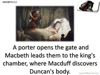 Macbeth 2.2 the play | PPTX