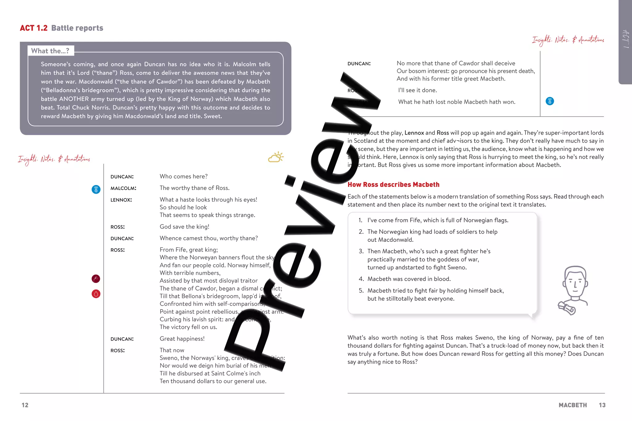 Macbeth act 1 & 2 preview | PDF