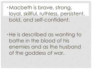 Macbeth act 1 notes | PPTX