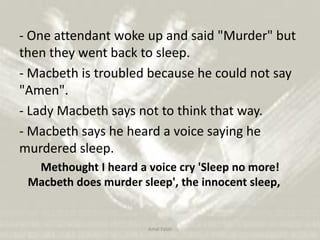 Macbeth act 2 scene 1&2 by amal | PDF