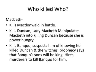 Macbeth act 3 presentaion | PPTX | Fiction | Books and Literature