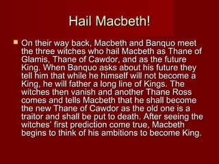 Macbeth acts 1-3 | PPT