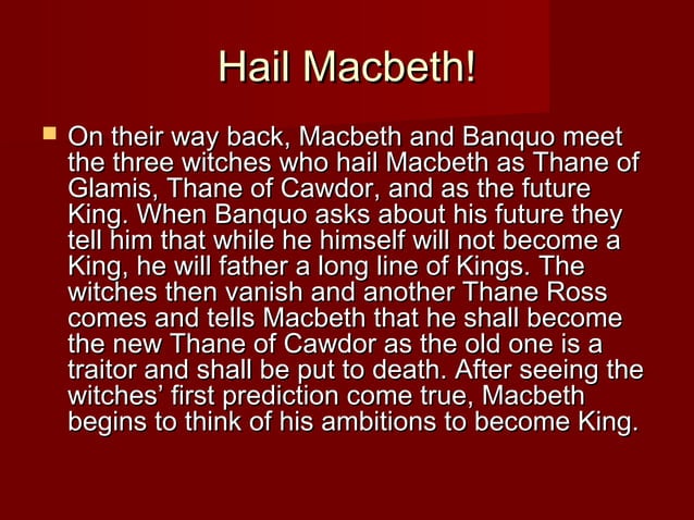 Macbeth acts 1-3 | PPT