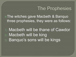 Macbeth acts 1 3 presentation | PPTX