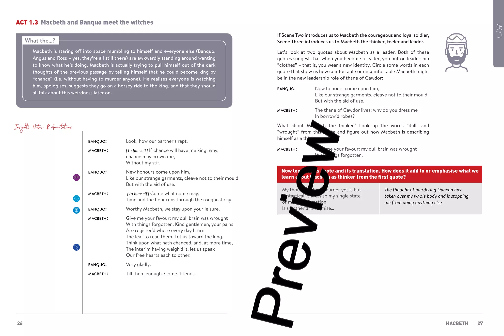 Macbeth Acts 1-3 Preview | PDF