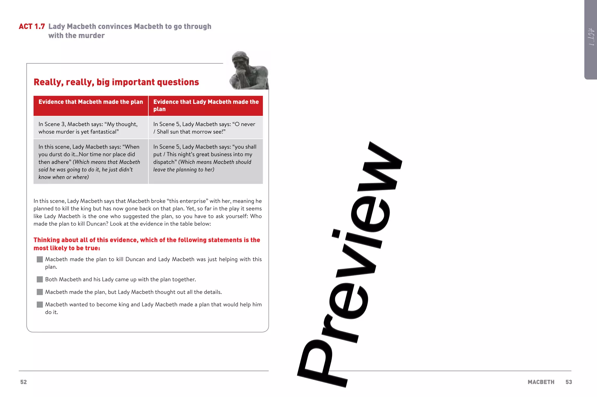 Macbeth Acts 1-3 Preview | PDF