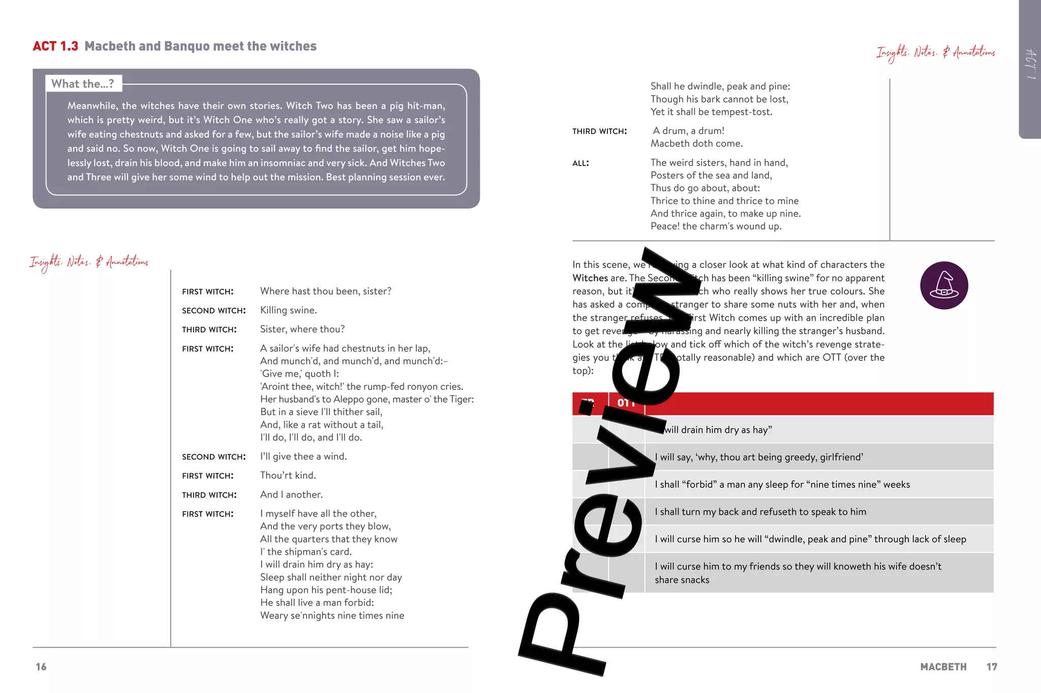 Macbeth Acts 1-3 Preview | PDF