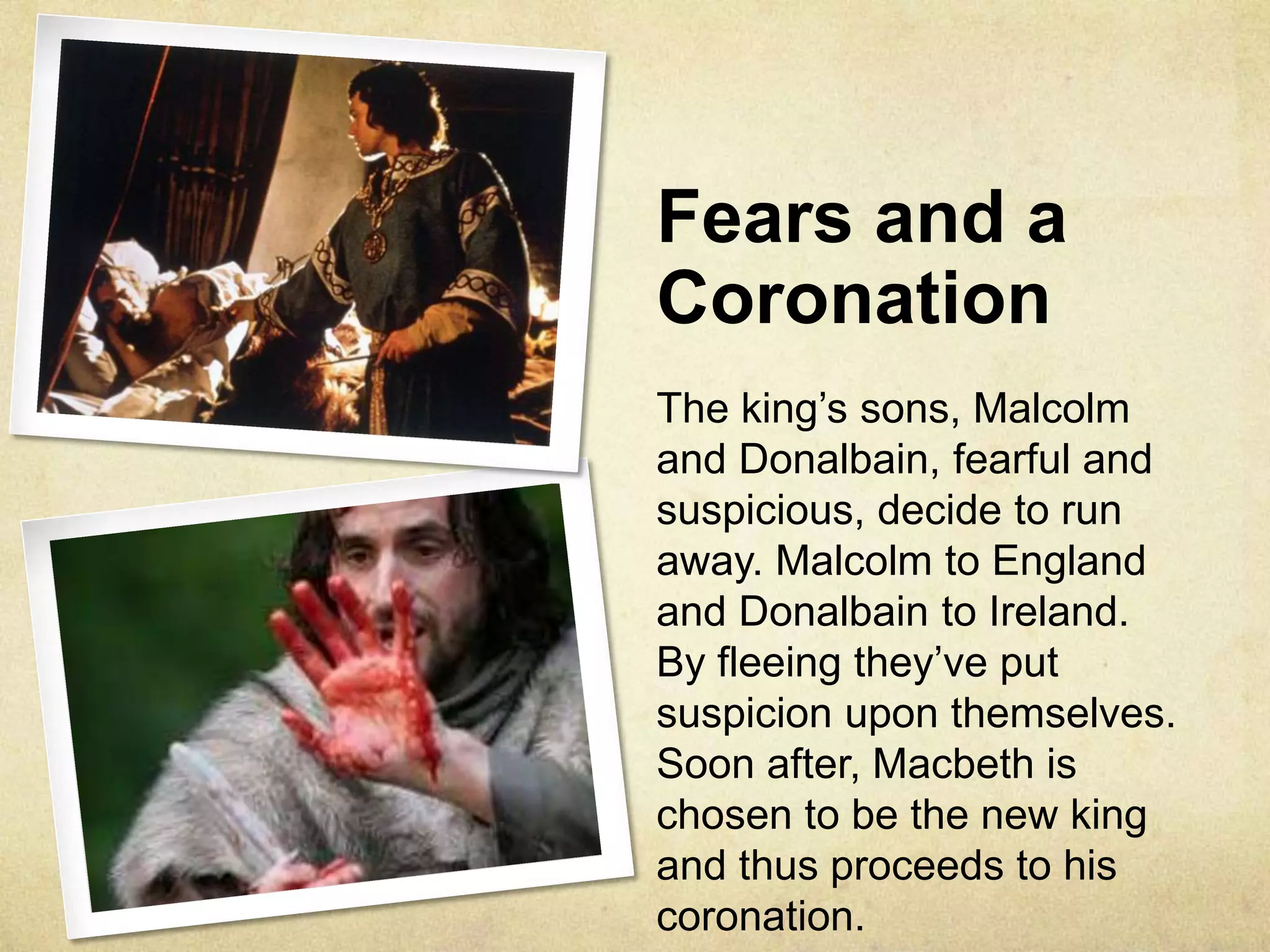 Macbeth English assignment: Presentation Act i-iii | PPTX