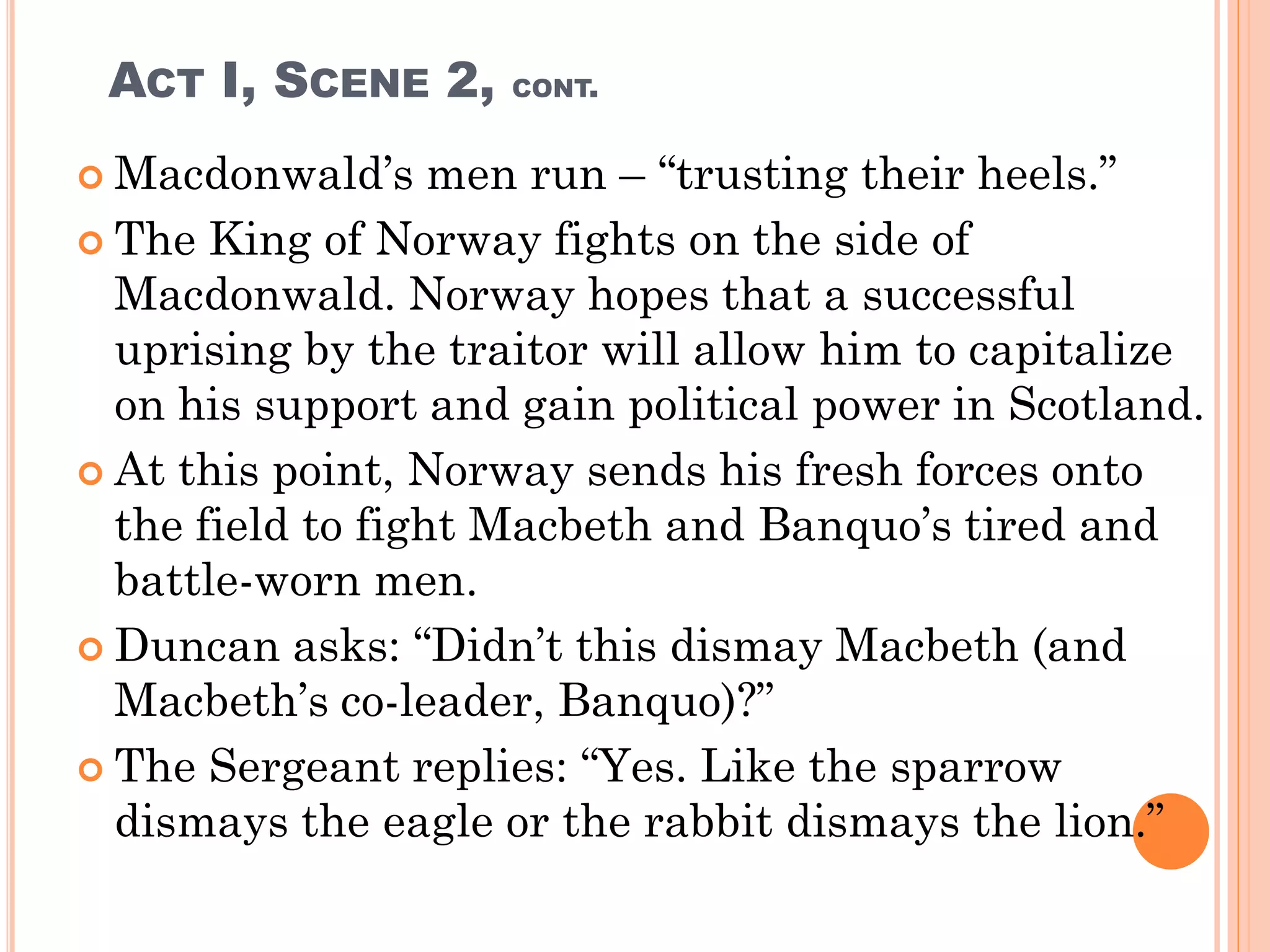 Macbeth ( analysis of acts ) | PDF