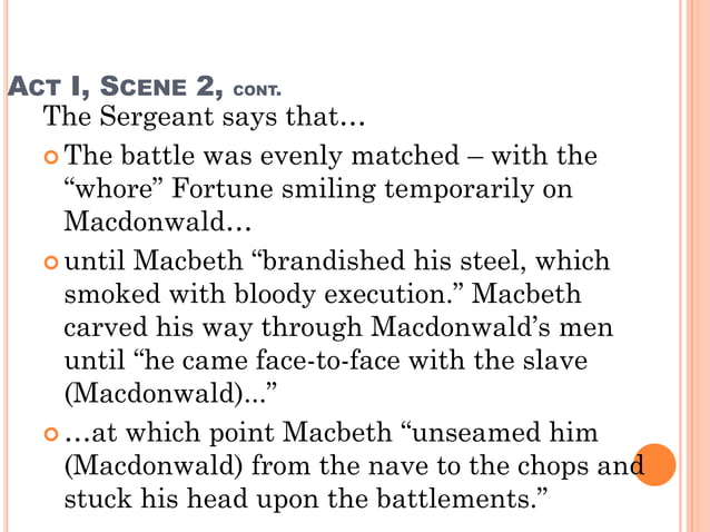 Macbeth ( analysis of acts ) | PDF