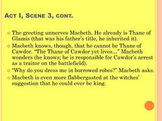Macbeth ( analysis of acts ) | PDF
