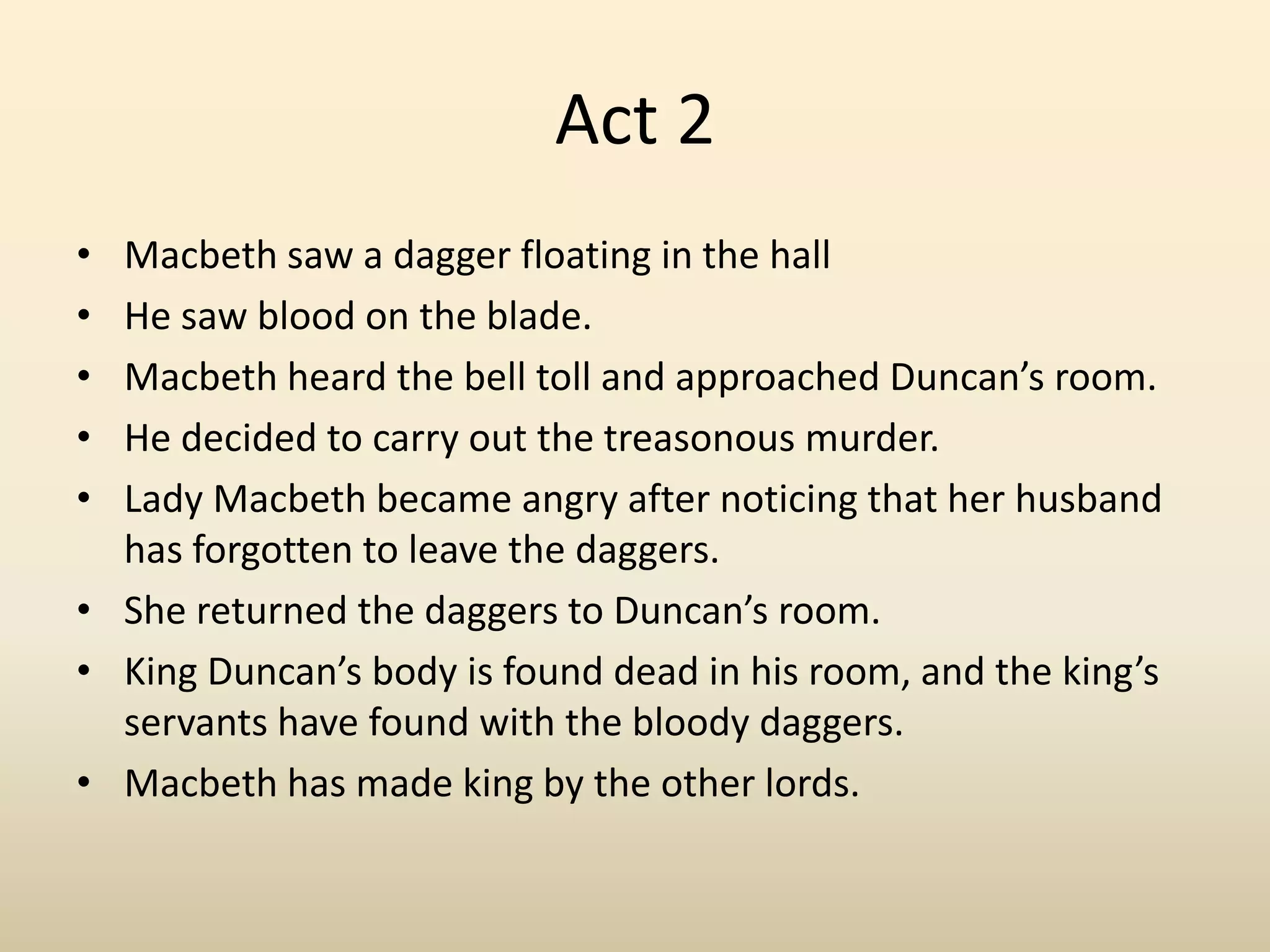 Macbeth assignment 3 | PPTX