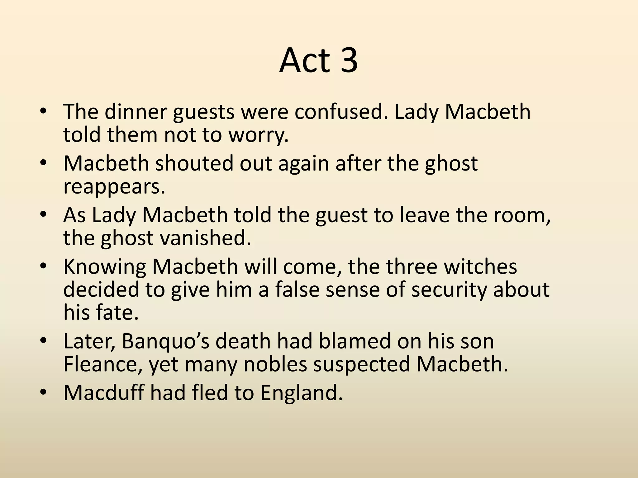 Macbeth assignment 3 | PPTX