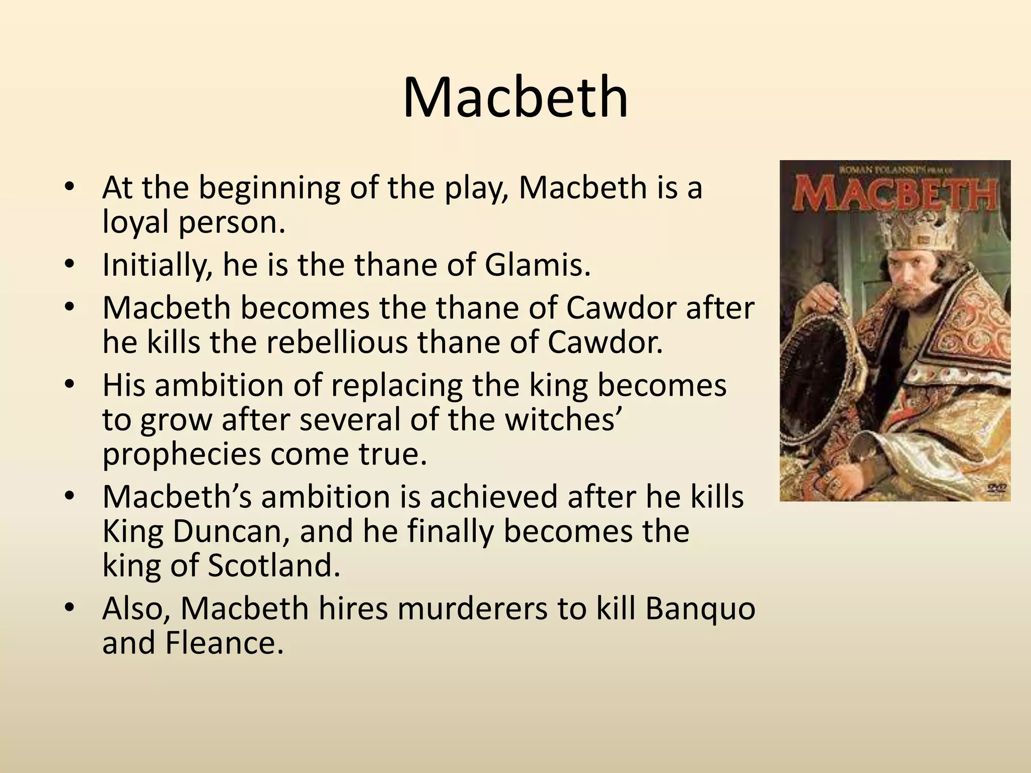Macbeth assignment 3 | PPTX