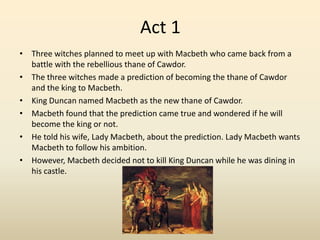 Macbeth assignment 3 | PPTX