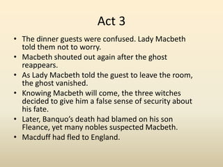 Macbeth assignment 3 | PPTX